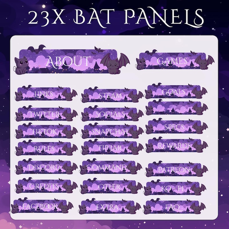 Twitch Panels Cat Pink - Etsy