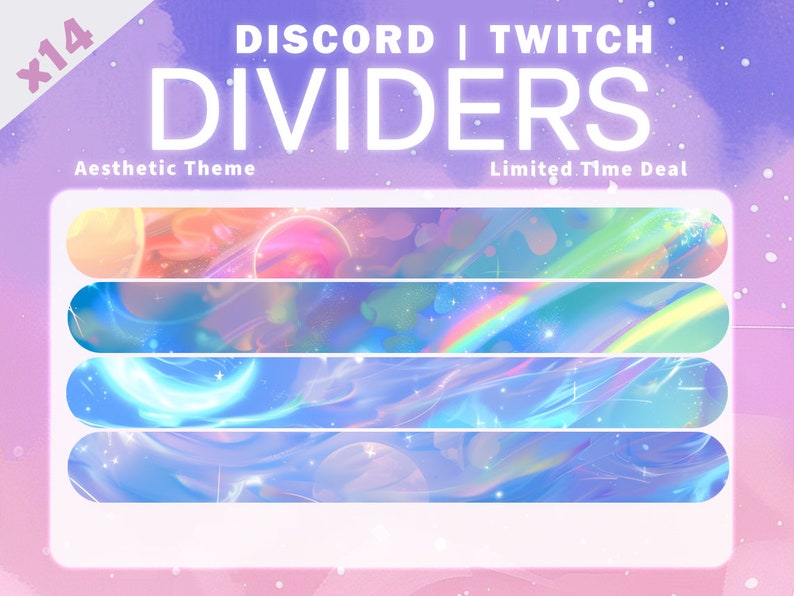 Discord Dividers Cute Banners Discord Roles Twitch Panels Customize ...