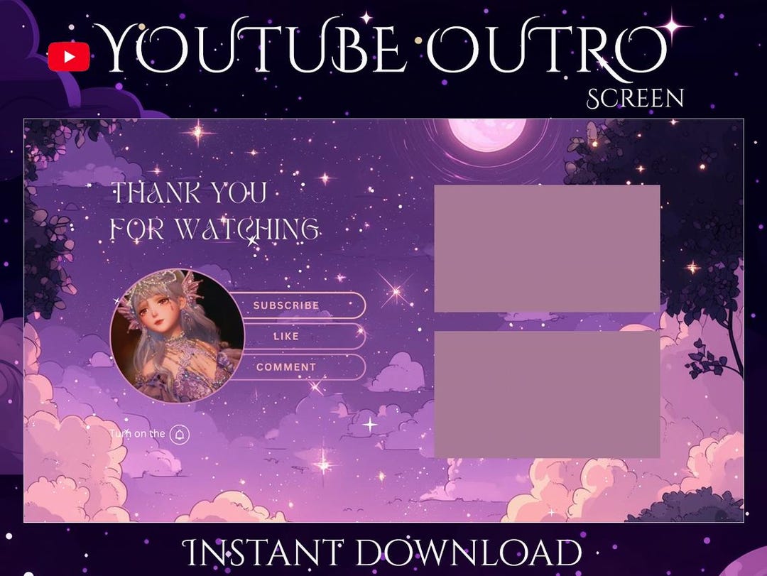 Youtube Outro | Animated Outro | Ending Screen Vtuber | Youtube Cover ...