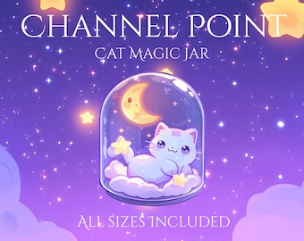 Cat Jar Channel Point | Cute | Cats | Moon | Stars | Magic | Stream ...