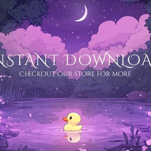 Cozy Duck Twitch Overlay, Twitch Screen | Animated Stream Package ...