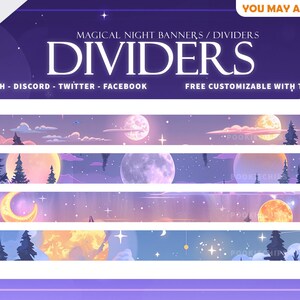 Discord Dividers & Banners | Cute Aesthetic Discord Graphics | Magic ...