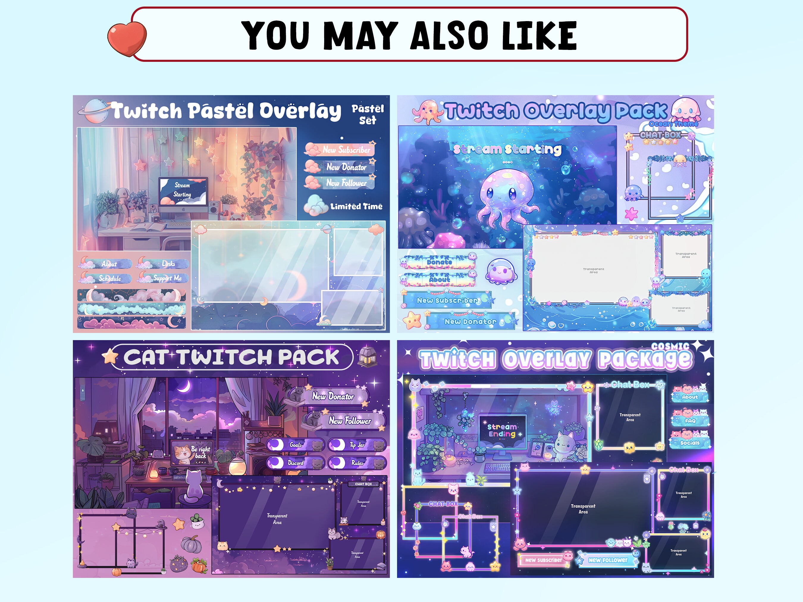 Discord Dividers | Twitch Panel | Spooky | Purple | Cute | Discord ...