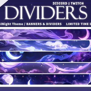 Discord Dividers | Banners | Purple | Moon | Halloween | Dark | Night ...