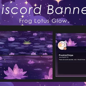 Discord Frog Banner | Profile Banner | Pink Flower | Ocean | Frog ...