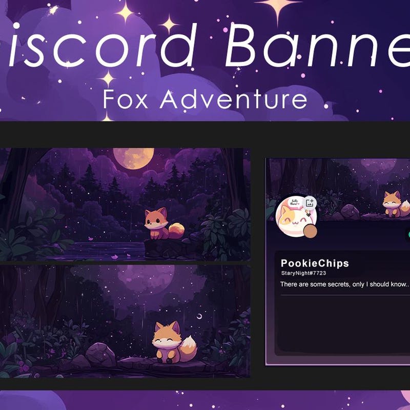 Moon Profile Banner - Etsy