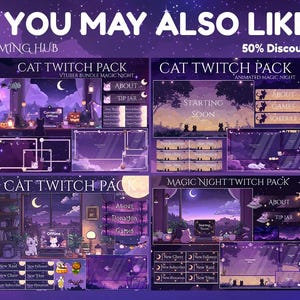 Moon Night Twitch Banner | Twitter | Discord | Youtube | Crescent ...