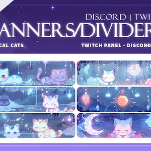Dividers for Discord | Dividers | Cat Magic | Cute | Discord Graphics ...