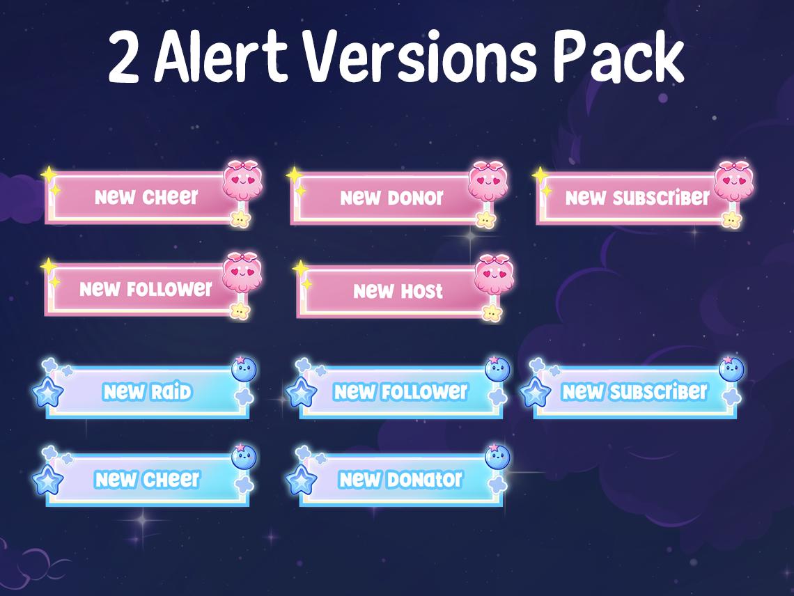 Cat Twitch Overlay, Twitch Screen | Animated Overlay Stream Package ...