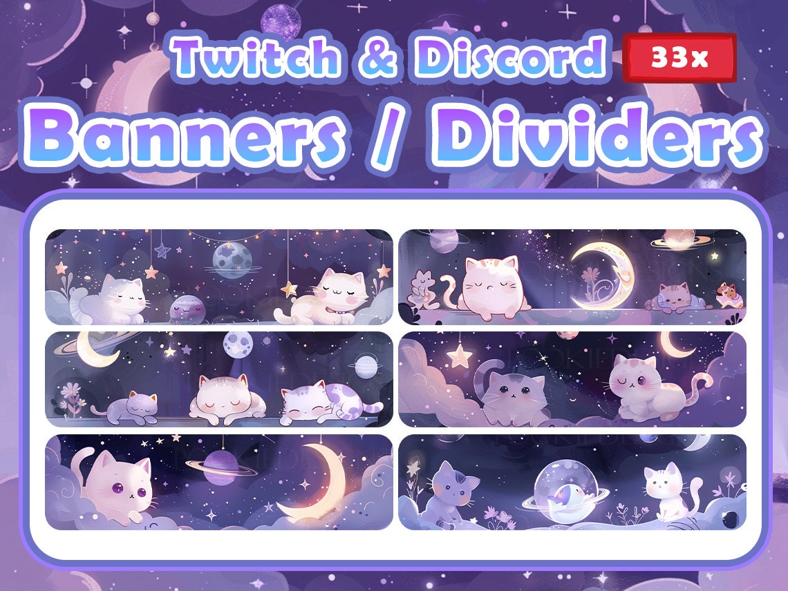 Dividers for Discord Dividers Aesthetic Cute Discord Graphics Twitch ...