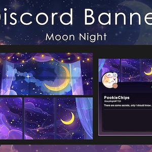 Discord Banner | Profile Banner | Stars & Moons Theme | Galaxy | Space ...