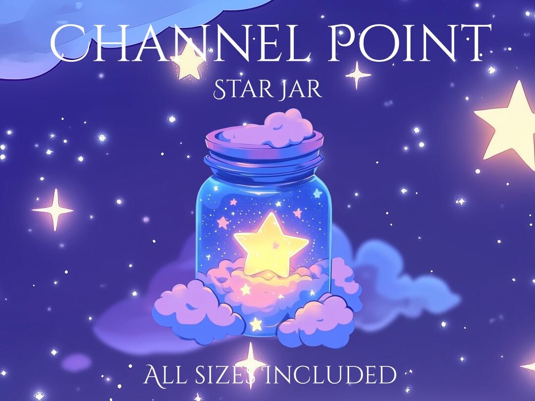 Star Magic Jar Channel Point | Cute | Golden | Moon | Stars | Magic ...