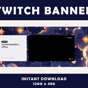 Magical Twitch Banner | Custom Stream Overlay | Aesthetic Twitch ...