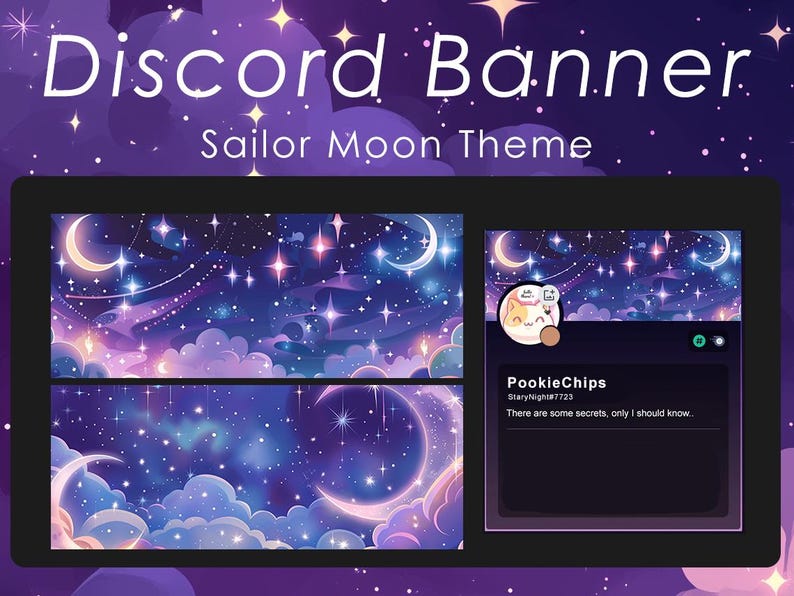 Discord Banner Profile Banner Sailor Moon Sparkle Starry Night Magical ...