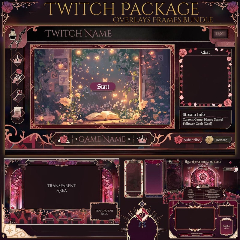 Gothic Twitch Overlays - Etsy