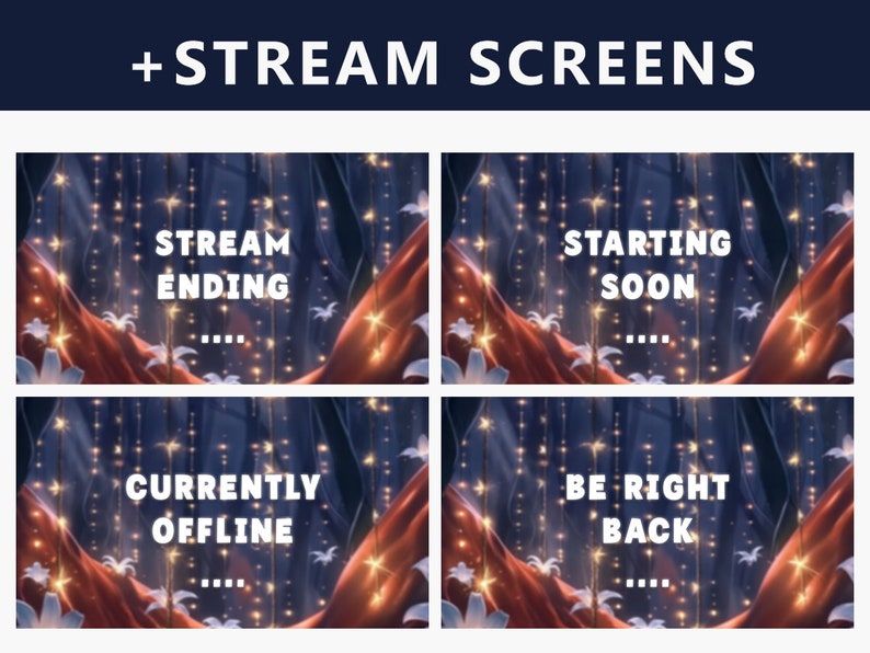 Twitch Stream Banner Anime Fantasy Twitch Banner Red Anime Stream ...