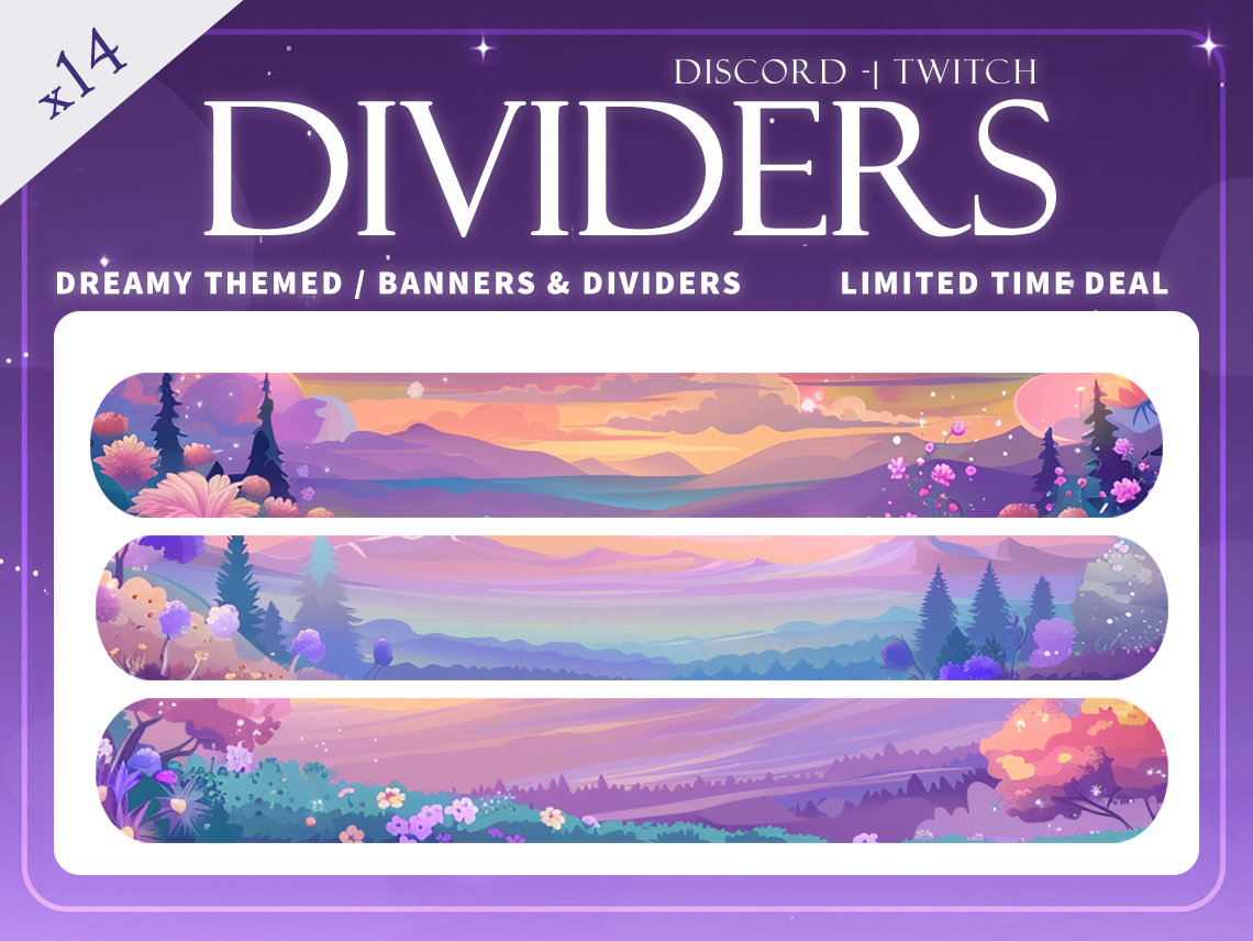 Dividers for Discord Dividers Aesthetic Cute Discord Graphics INSTANT ...