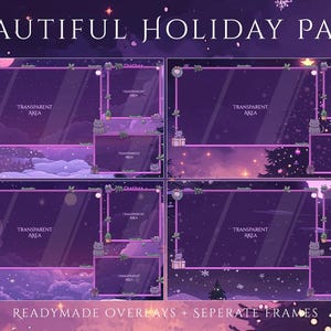 Twitch Overlay Christmas Pack, Twitch Screen | Animated Overlay Stream ...