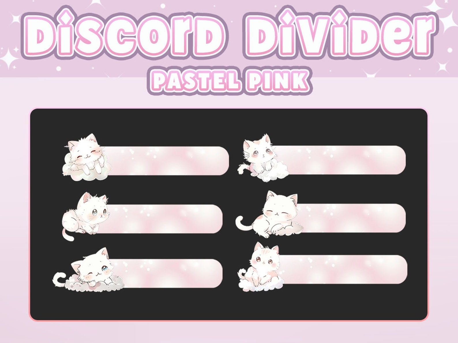 Pastel Dividers, Discord Pink Dividers, Discord Dividers, Discord ...