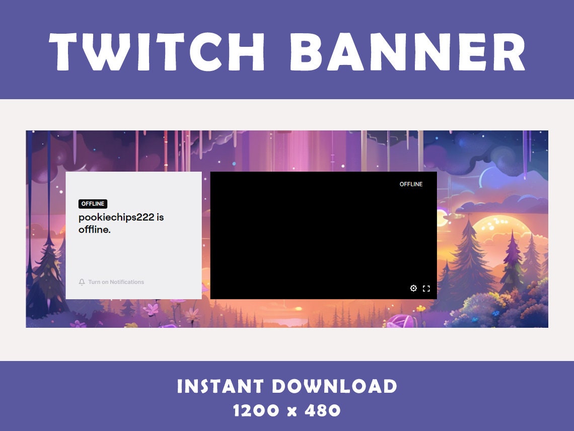 Dawn Twitch Banner | Custom Stream Overlay | Aesthetic Sunrise Graphics ...