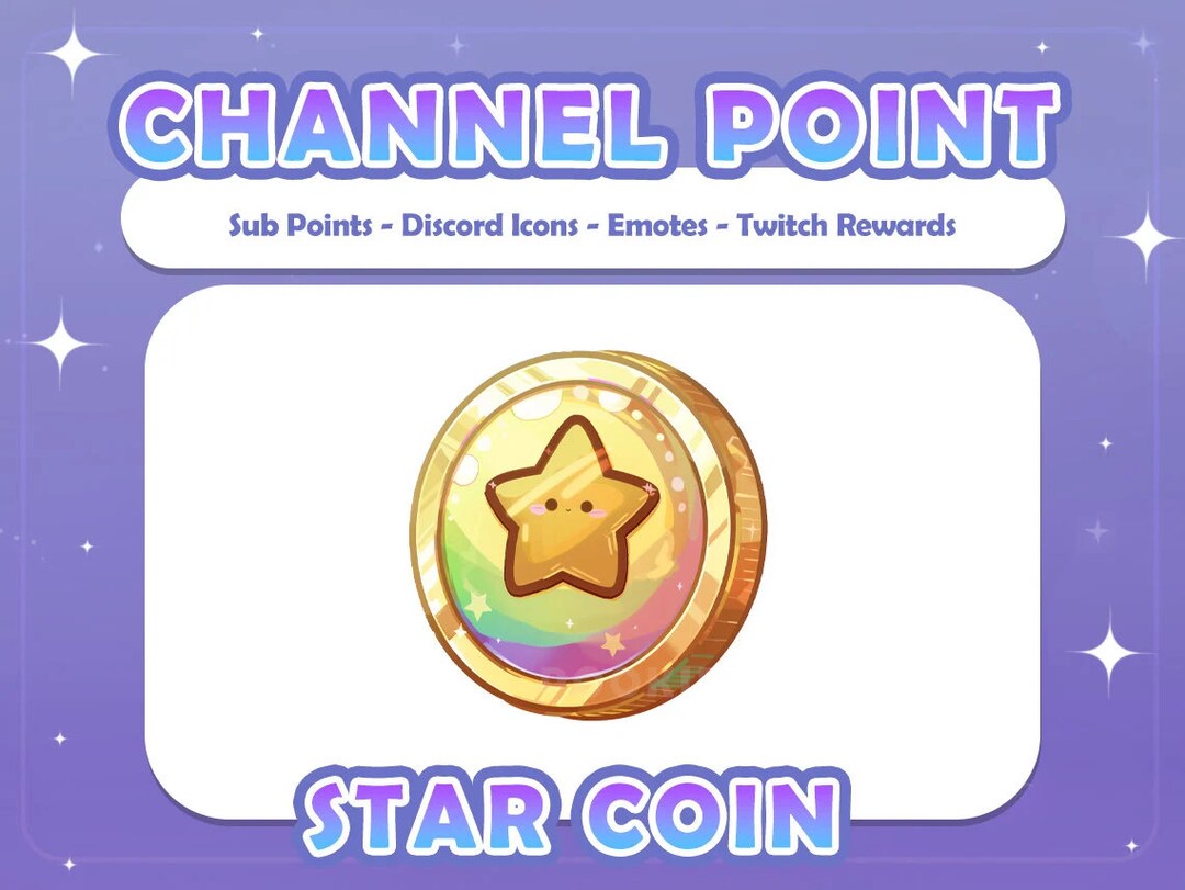 Star Coin Channel Point | Twitch Channel Point Icon | Twitch Emotes ...