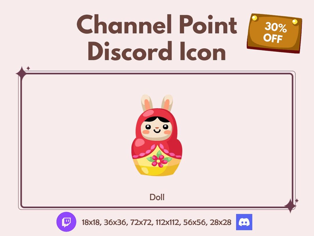 Doll | Discord Icon | Twitch Channel Point | Badge | Token | Bits ...