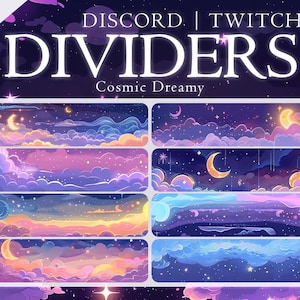 Dividers for Discord | Twitch Banners | Dividers | Cosmic | Starry ...