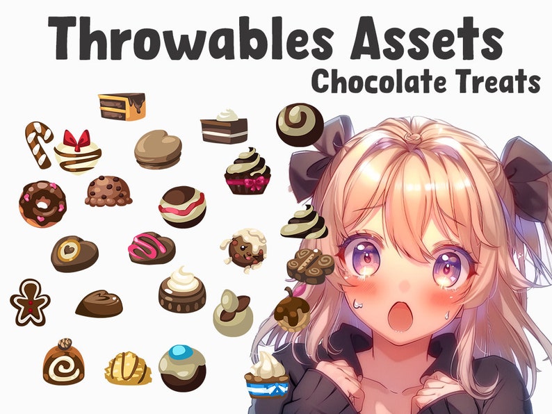 Throwable Cute Assets Transparent Kawaii 2D Digital Assets Digital ...
