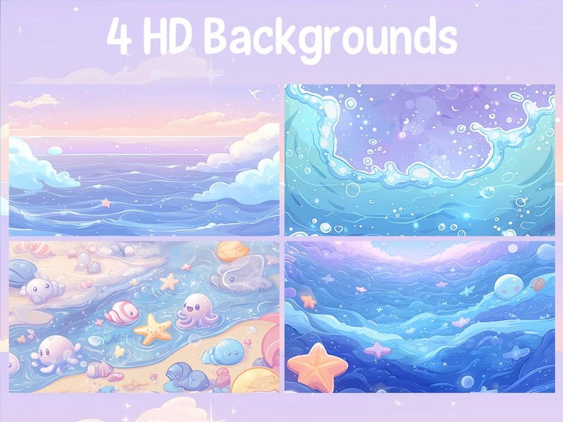 Cat Twitch Overlay, Twitch Screen | Animated Overlay Stream Package ...
