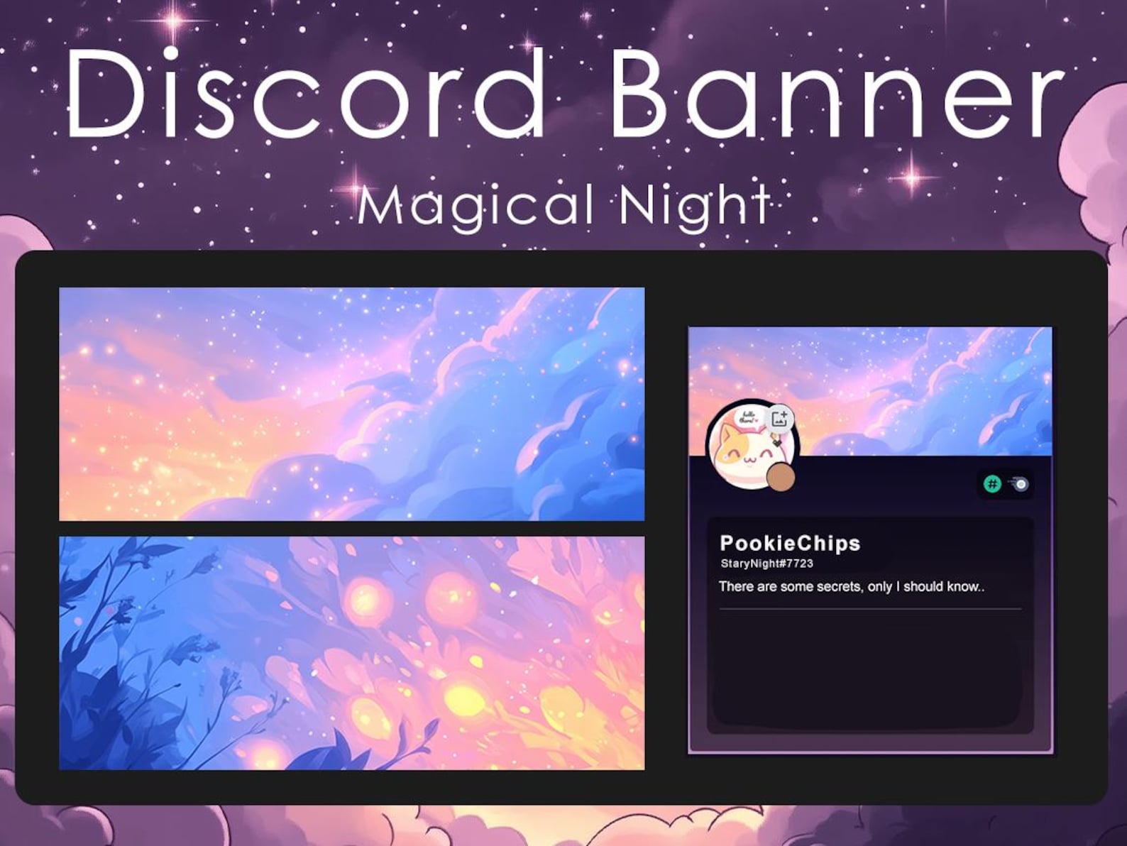 Discord Banner | Profile Banner | Stars | Moons Theme | Galaxy ...