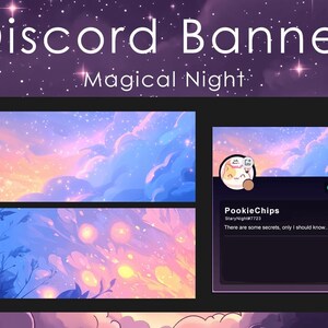 Discord Banner | Profile Banner | Stars | Moons Theme | Galaxy ...