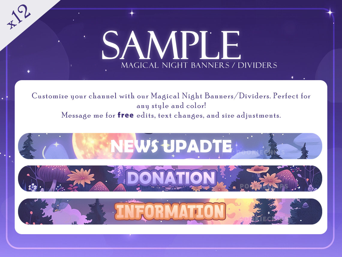 Discord Dividers | Aesthetic Twitch Banners |cute Discord Graphics ...