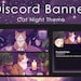 Discord Banner Profile Banner Stars Moons Theme Galaxy Moonlight Cute ...
