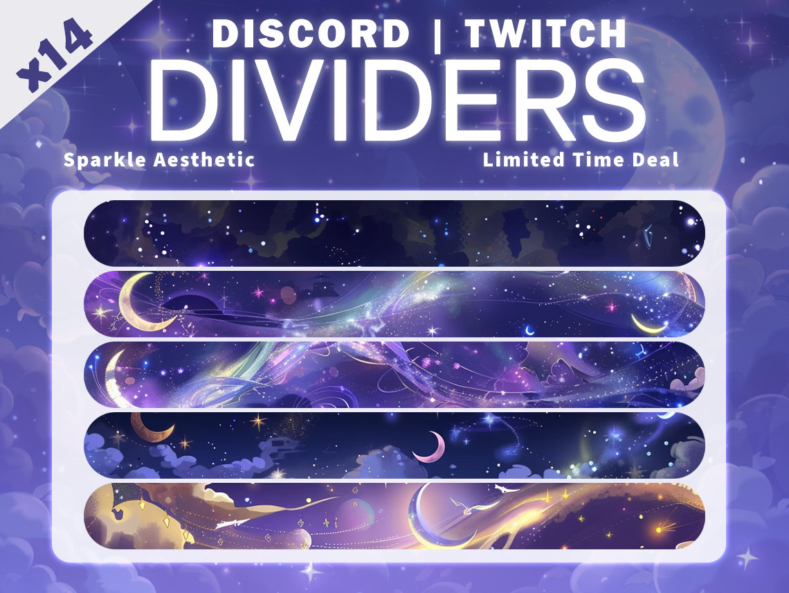Discord Dividers Fantasy Banners Discord Roles Twitch Panels Customize ...