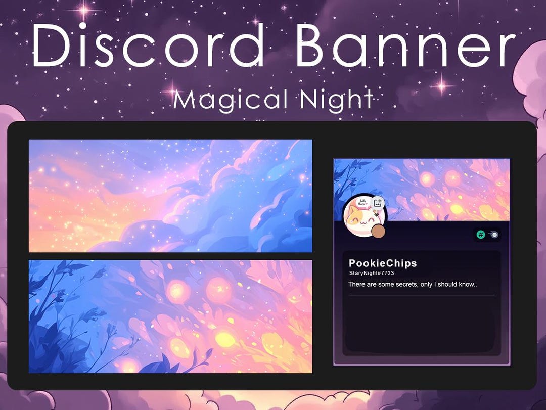 Discord Banner | Profile Banner | Stars | Moons Theme | Galaxy ...