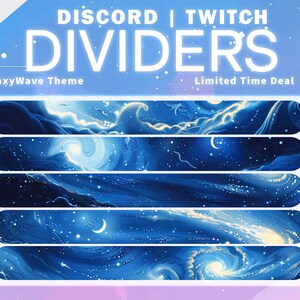 Discord Dividers | Banners | Moon | Star | Blue | Celestial | Night ...
