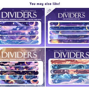 Discord Dividers | Banners | Moon | Star | Blue | Celestial | Night ...