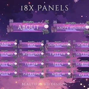 Twitch Overlay Christmas Pack, Twitch Screen | Animated Overlay Stream ...