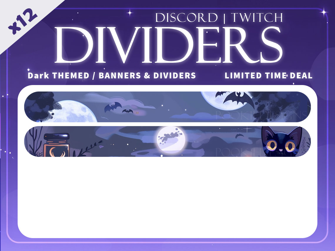 Dividers for Discord Dividers Aesthetic Cute Discord Graphics INSTANT ...