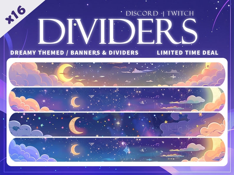 Dividers for Discord Dividers Aesthetic Cute Discord Graphics INSTANT ...