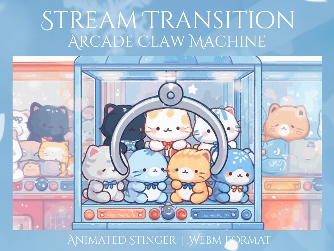 Arcade Claw Machine Stinger Transition | Cats | Plushie | Cute Bears ...