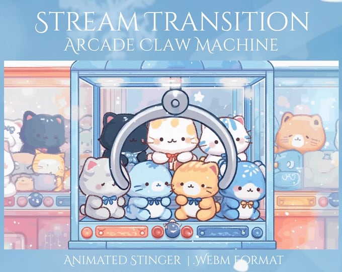 Arcade Claw Machine Stinger Transition | Cats | Plushie | Cute Bears ...