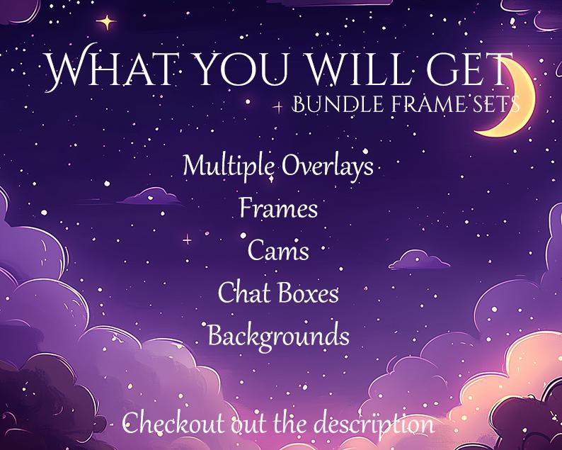 Butterfly Glow Twitch Frames, Moon, Spring, Pastel, Cute, Overlay ...