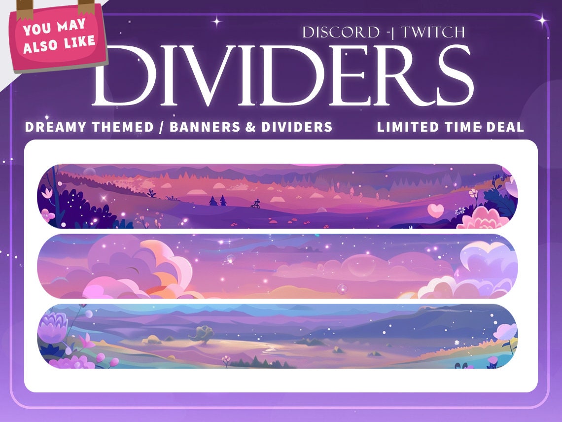 Dividers for Discord Dividers Aesthetic Cute Discord Graphics INSTANT ...