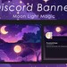 Discord Banner Profile Banner Stars & Moons Theme Galaxy Space Cute and ...