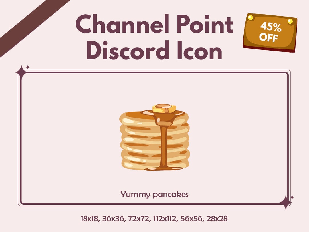 Pancake Icon | Discord Icon | Twitch Channel Point | Badge | Token ...