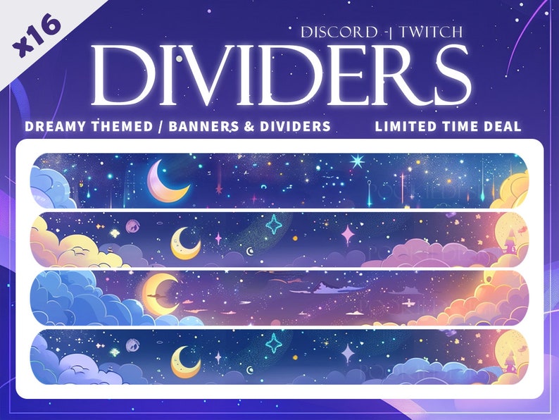 Dividers for Discord Dividers Aesthetic Cute Discord Graphics INSTANT ...