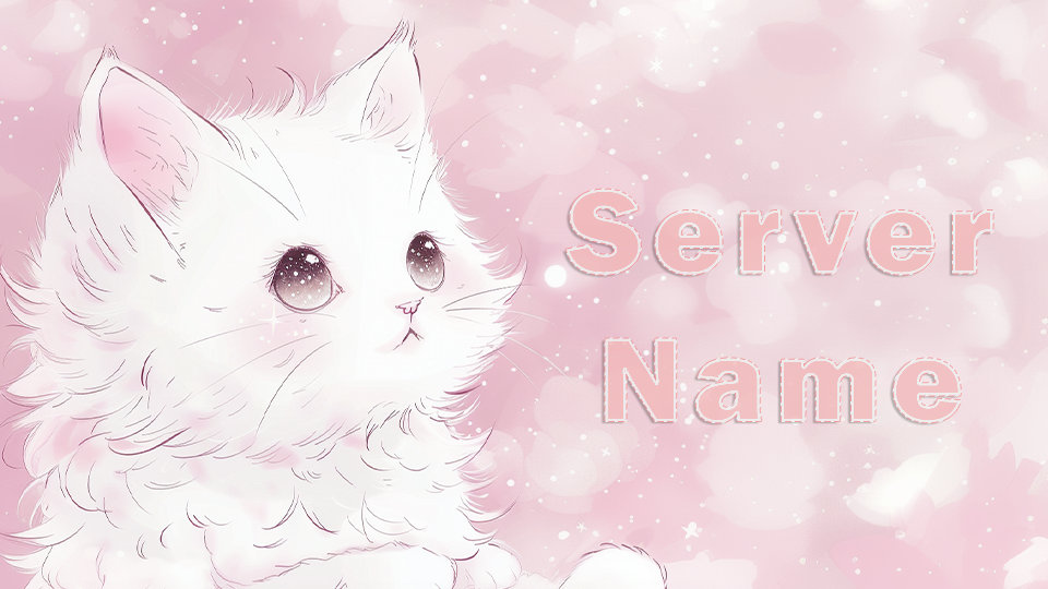 Cat Discord Banner | Pastel | Pink | Cute Cat Banner | Discord Banner ...