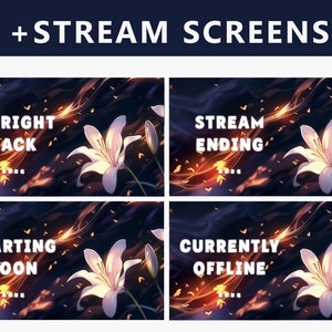 Twitch Stream Banner Anime Fantasy Twitch Banner Red Anime Stream ...