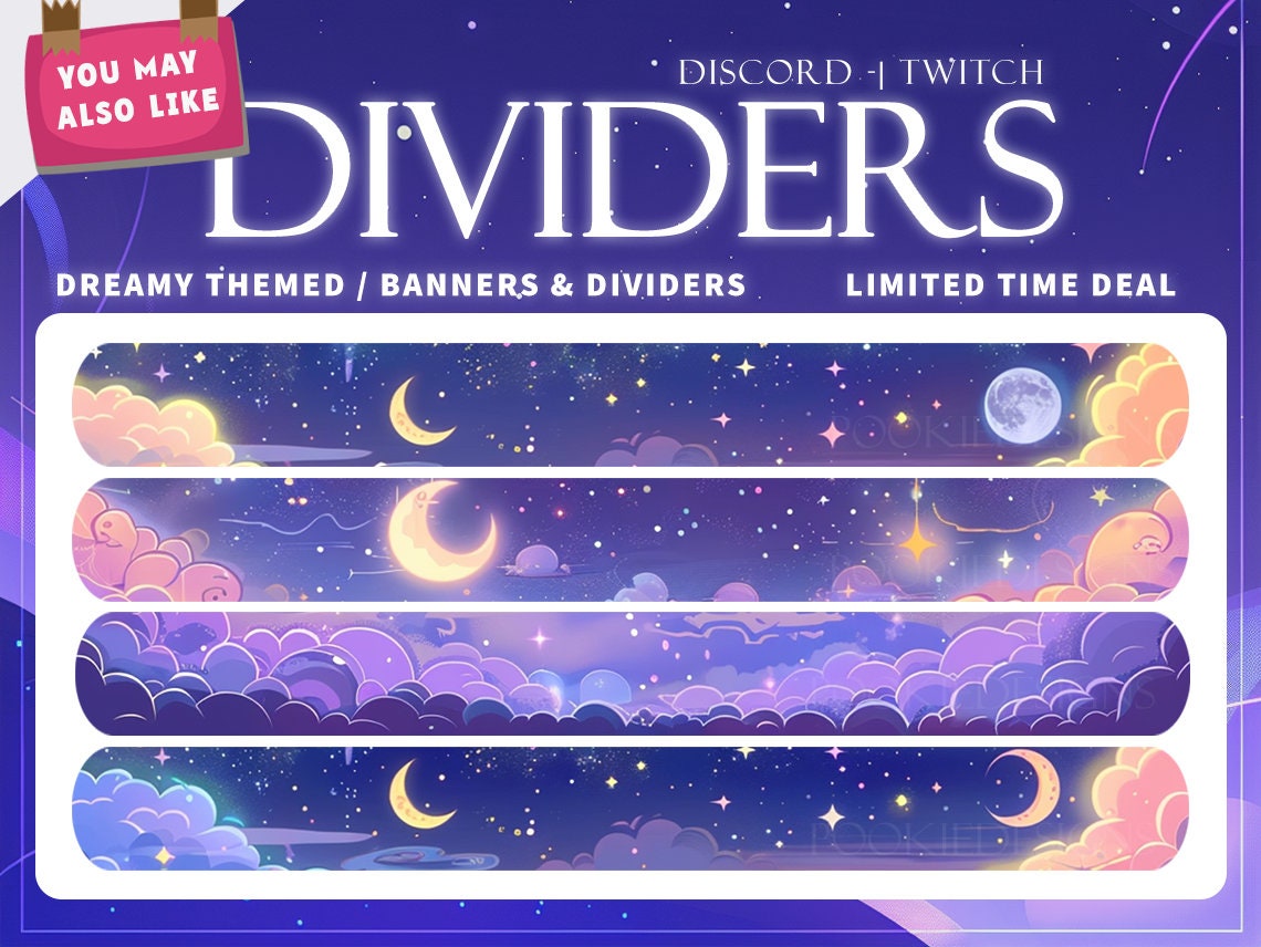 Dividers for Discord | Dividers | Aesthetic | Cute | Discord Graphics ...